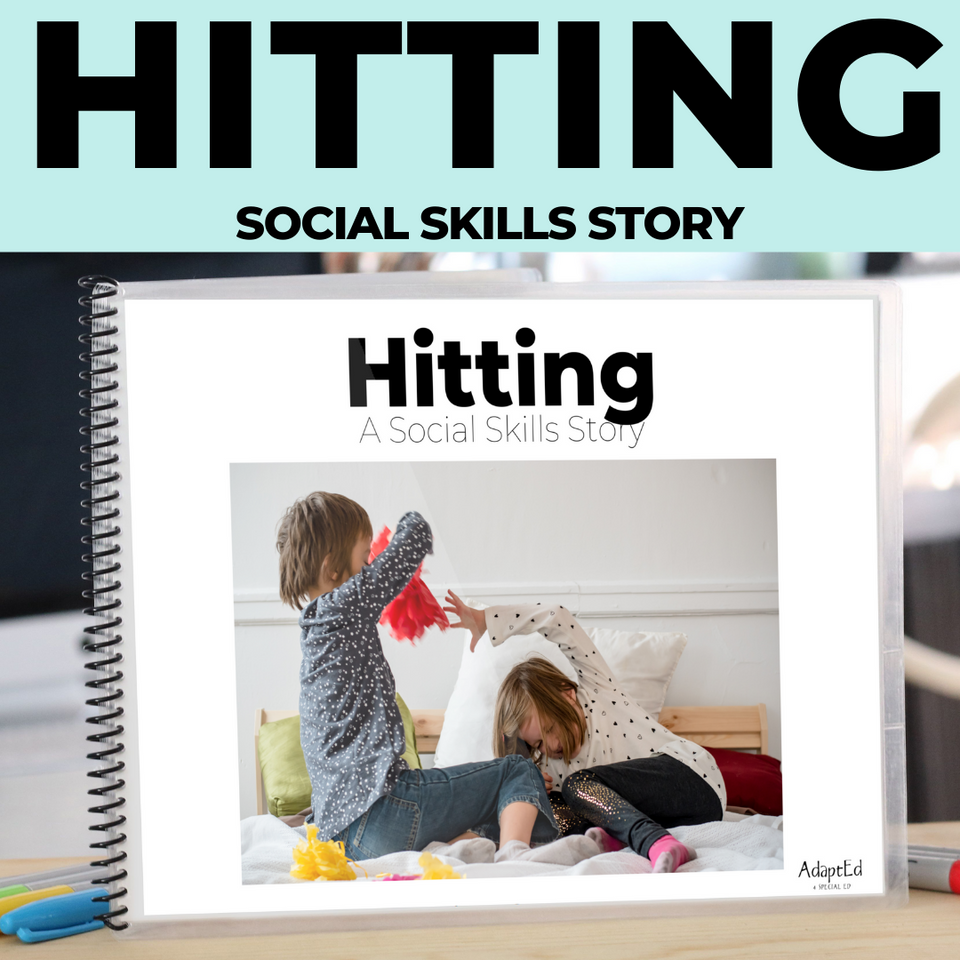 Social Skills Story: Hitting: Editable (Printable PDF ) – AdaptEd 4 ...