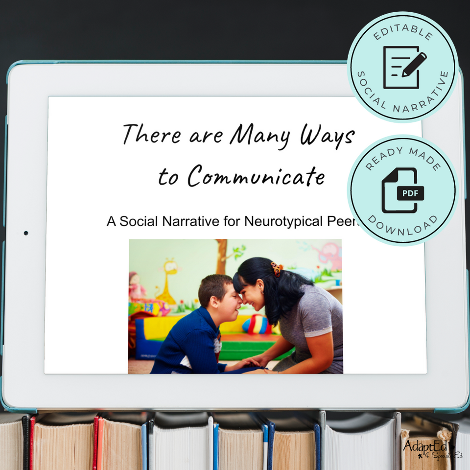 Social Skills Story: There are Many Ways to Communicate: Editable (Pri ...
